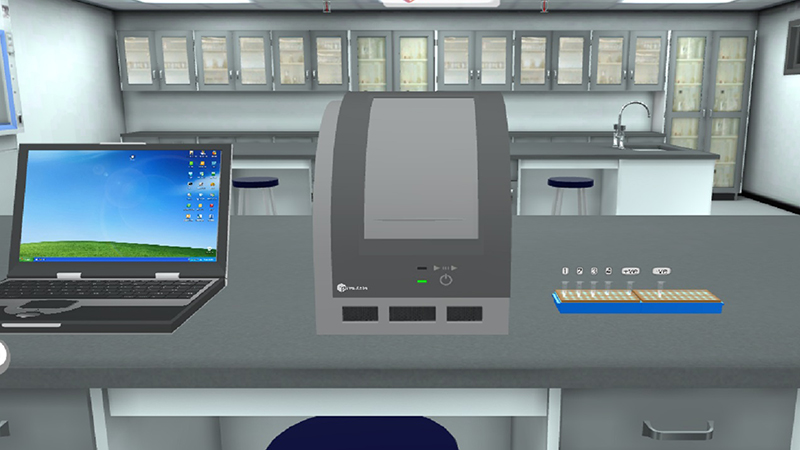 Real time PCR test virtual lab