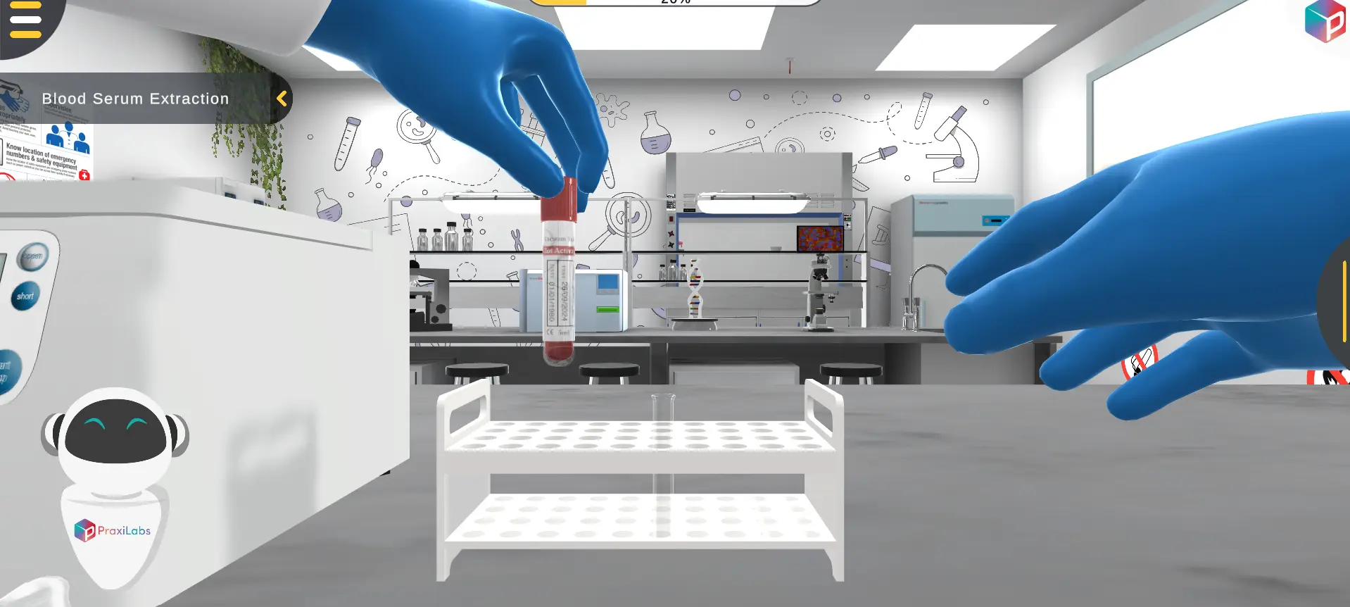 Separation of Serum from Blood by Centrifugation