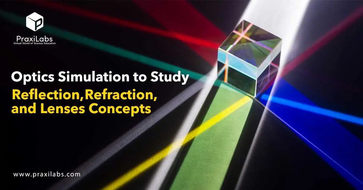 Optics simulation to explore light behaviors